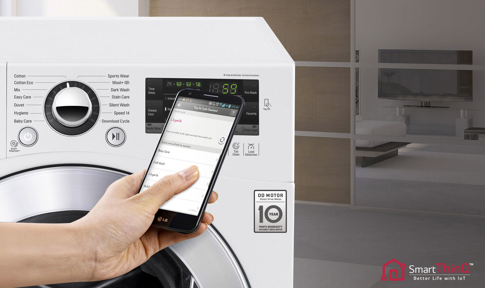 LG 8KG WHITE FRONT LOADER - Appliance Outlet